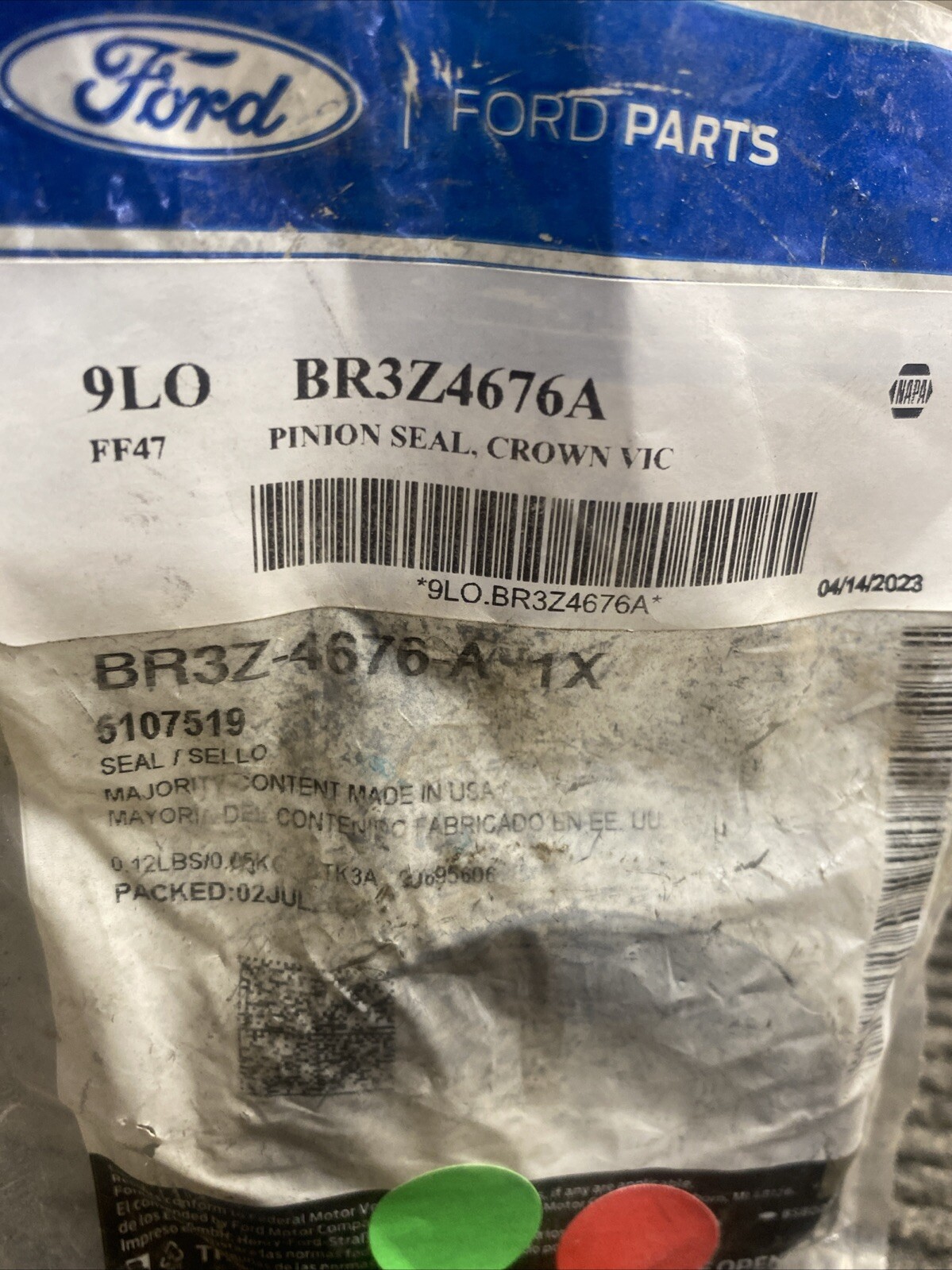 Ford OEM Rear Differential-pinion Seal BR3Z4676A for sale online | eBay