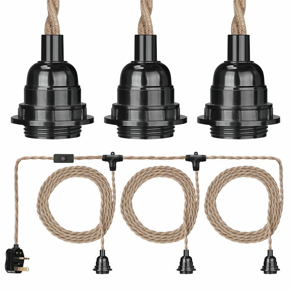 Triple Pendant Light Cord Kits 1.8M Hanging Lamp Cord AU Plug In