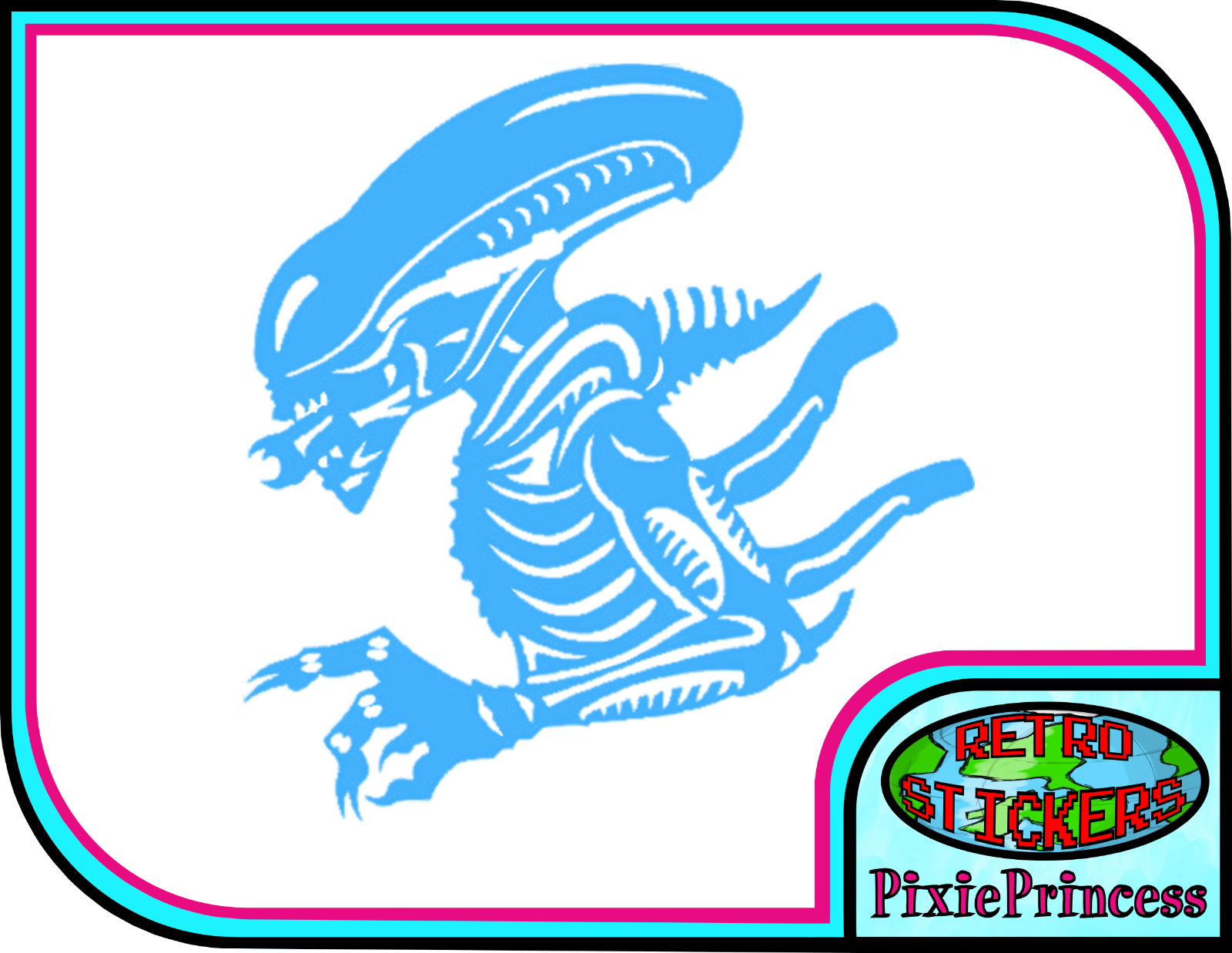 Alien Xenomorph C Vinyl Sticker Vehicle Car Van Motorbike Wall Art ...