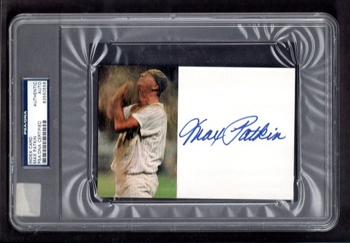 Max Patkin CLOWN PRINCE OF BASEBALL SIGNED AUTOGRAPH 4x6 Index Card PSA ...