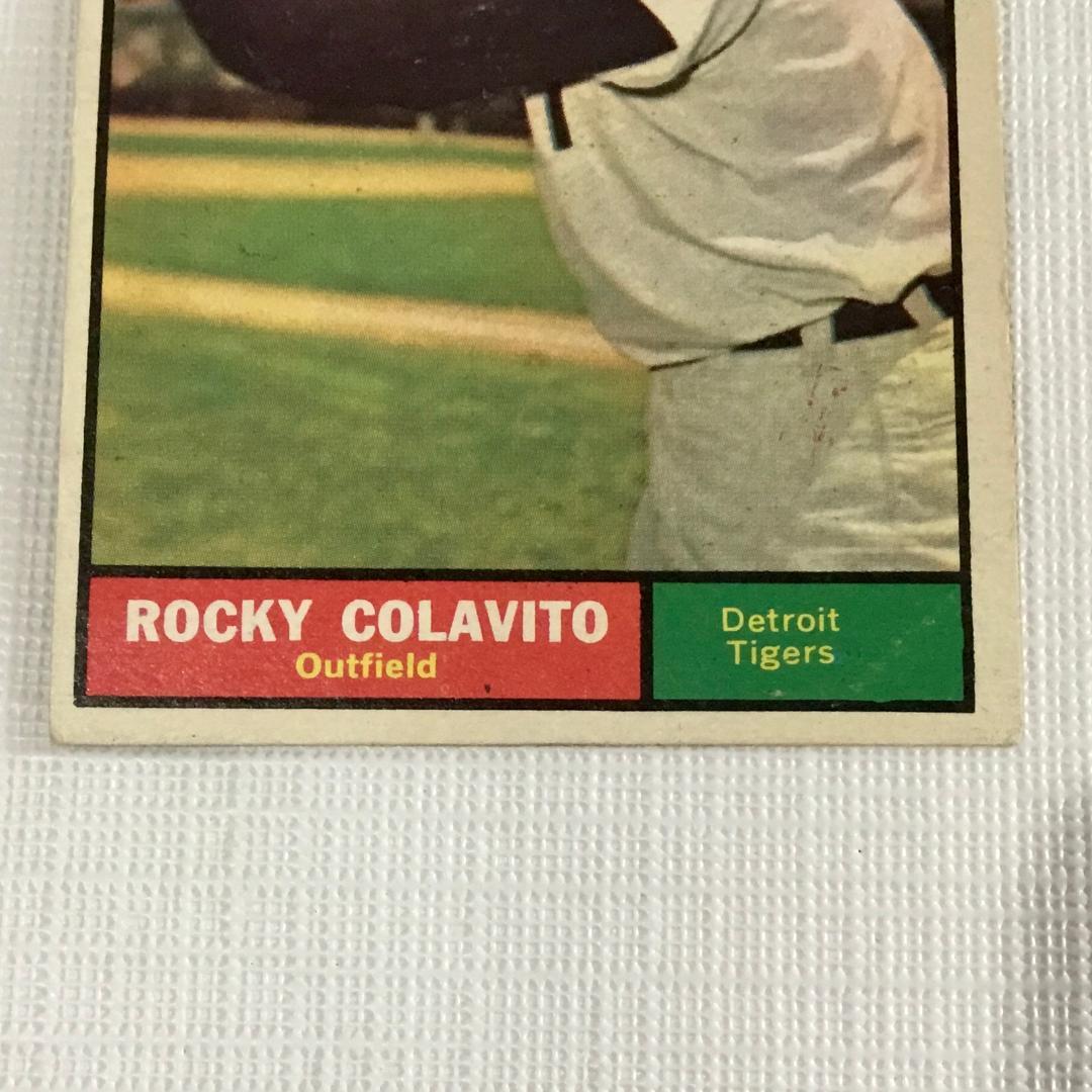 1961 Rocky Colavito Topps Baseball Card #330 Outfielder with a Great ...