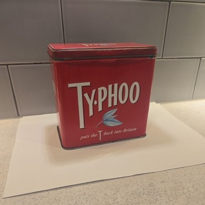 Rare Vintage Typhoo Tea Advertising Tin original Collectible Caddy ...
