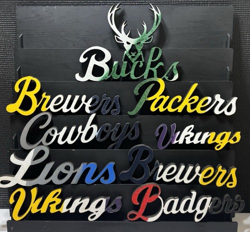Sports Team Sign By Request | Custom Laser Cut Sports Team Signs | Team ...