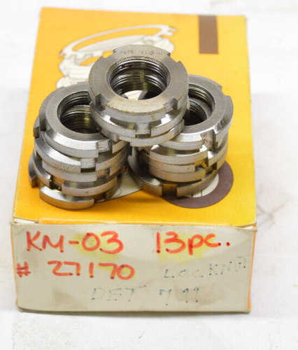 Qty 13 -Whittet Higgins KM03, KM-03 - Locknut Metric M17x1.0 Thread ...