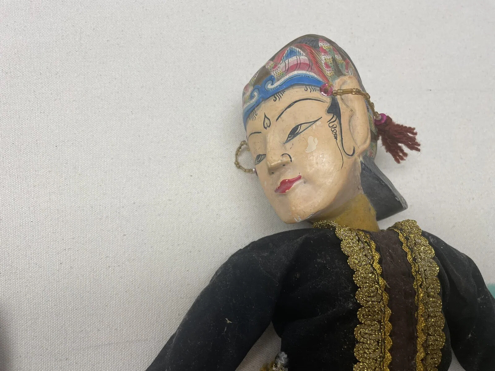 4 antique Wooden Indonesia Asian Stick Puppet Marionette Wayang Golek ...