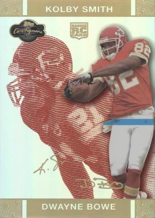 2007 Topps Co-Signers - Dwayne Bowe, Kolby Smith #76 Red Changing Faces ...