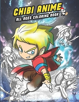 Chibi Anime All Ages Coloring Book fun coloring book for child by Press ...