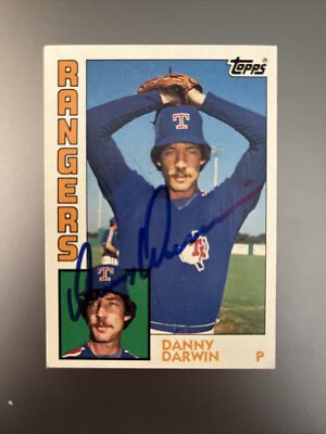 DANNY DARWIN 1984 TOPPS AUTOGRAPHED SIGNED AUTO BASEBALL CARD | eBay