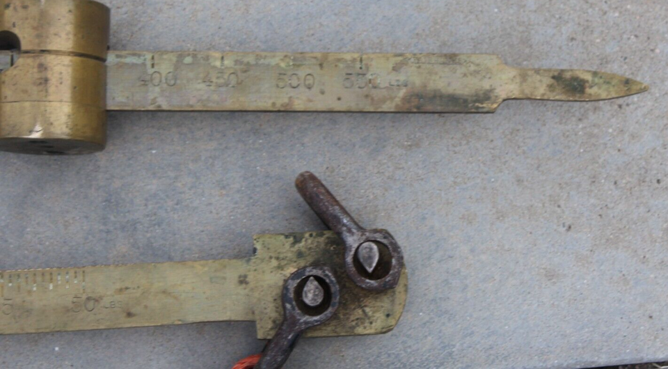 RARE VINTAGE Fairbanks Meat Scale Wall Hanging 600 lbs. Industrial RARE ...