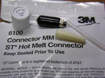 2 3M 6100 Series ST Multimode Hot Melt Connectors White | eBay