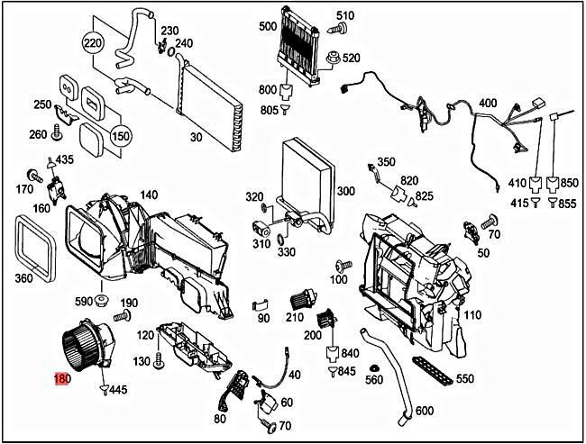 Mercedes-Benz 0008356107 Genuine OEM Factory Original Blower Motor for ...