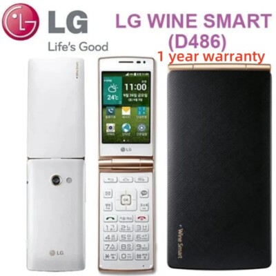 LG Wine Smart D486 4G LTE 4GB ROM Android Flip Keyboard 4G Unlocked ...