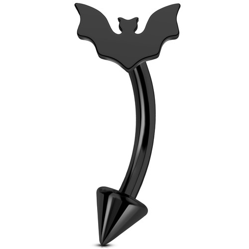 Best 16G Bat Rook Piercing Jewelry, G23 Solid Titanium Eyebrow Ring ...
