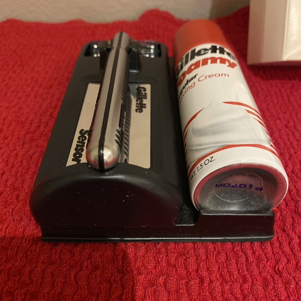 Vintage 90s GILLETTE SENSOR Razor Gillette Foamy Shaving Cream | eBay