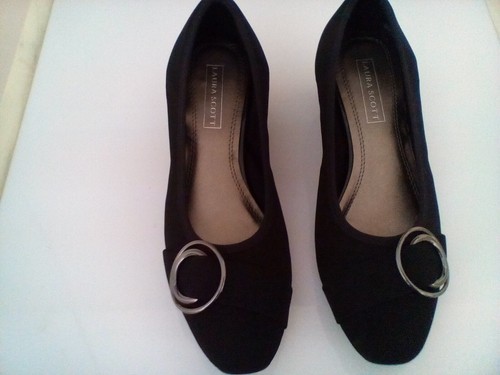 Women's black Laura Scott low heeled shoes Size 6 medium | eBay