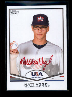 MATT VOGEL 2011 TOPPS USA BASEBALL RED INK AUTO #74/99 AG6029 | eBay