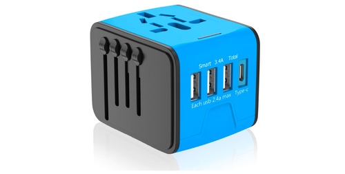 Travel Adapter Universal Worldwide Power USB Type C Plugs AC Outlet ...