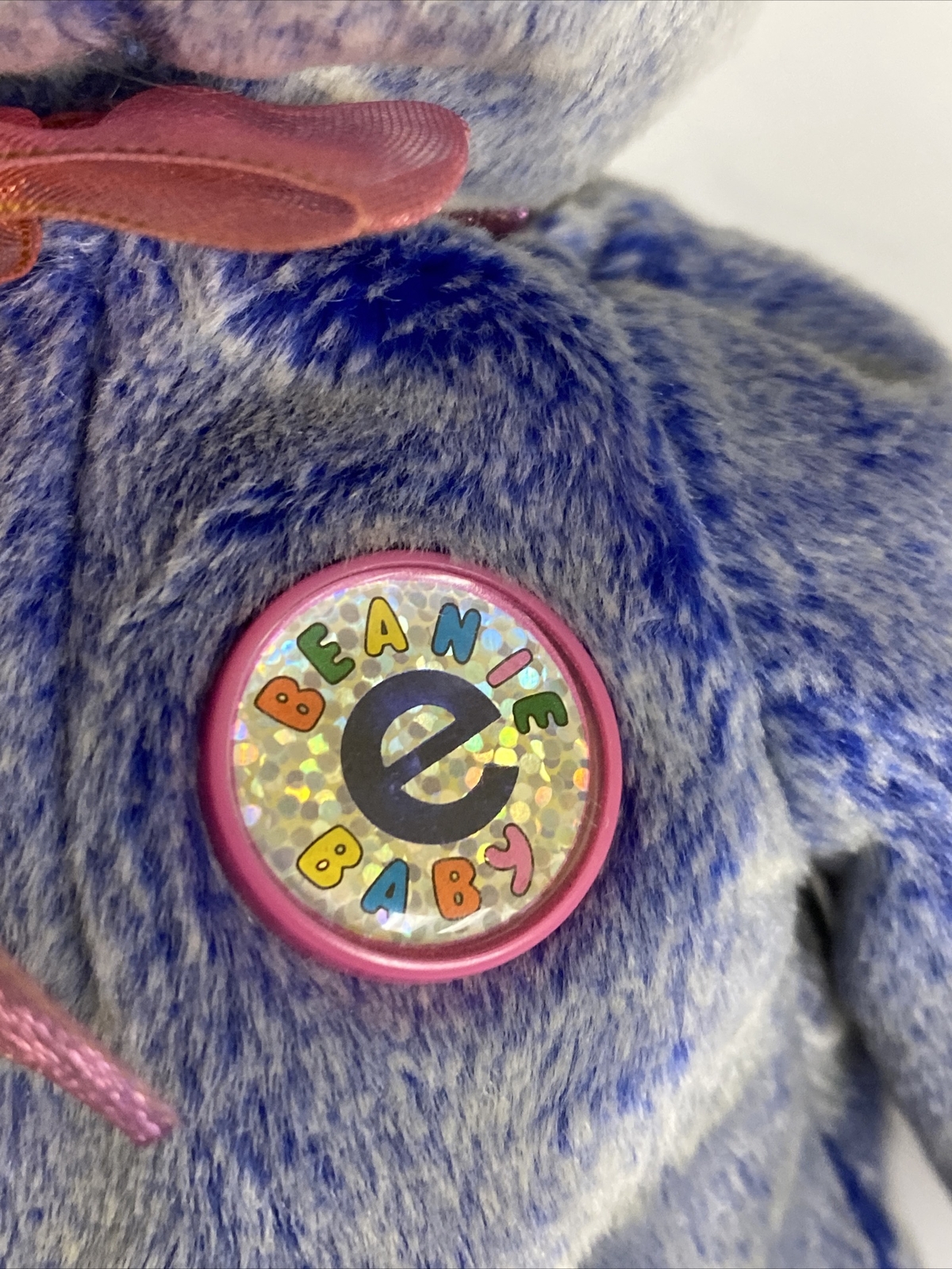 RARE VINTAGE TY Beanie Baby "Periwinkle The Bear" 2000 Retired ☆☆ERRORS ...