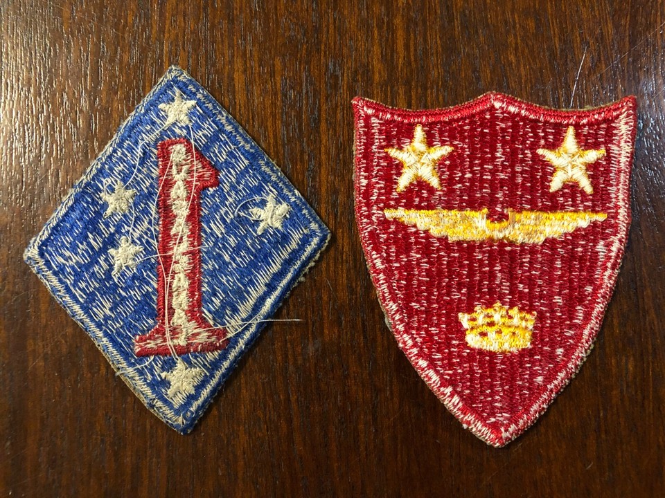Lot Of 2 WW2 US Marine Corps USMC Cut-Edge SSI Patches 1st Division ...