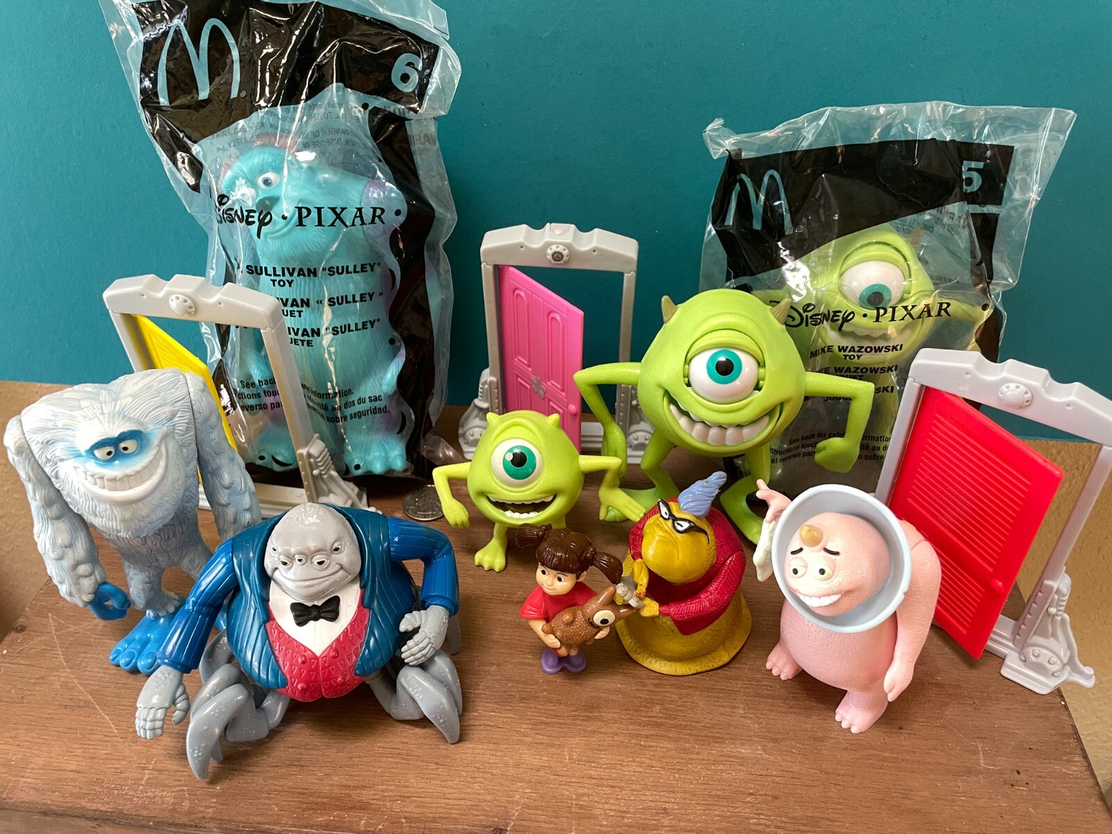 Monsters Inc. 2001 and Pixar 2005 McDonald's Happy Meal Toys NEW & USED ...