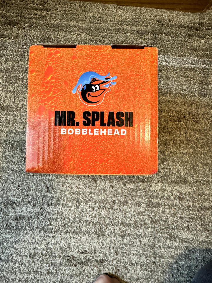 *Signed* 2024 Baltimore Orioles Mr. Splash Bobblehead *New In Box ...