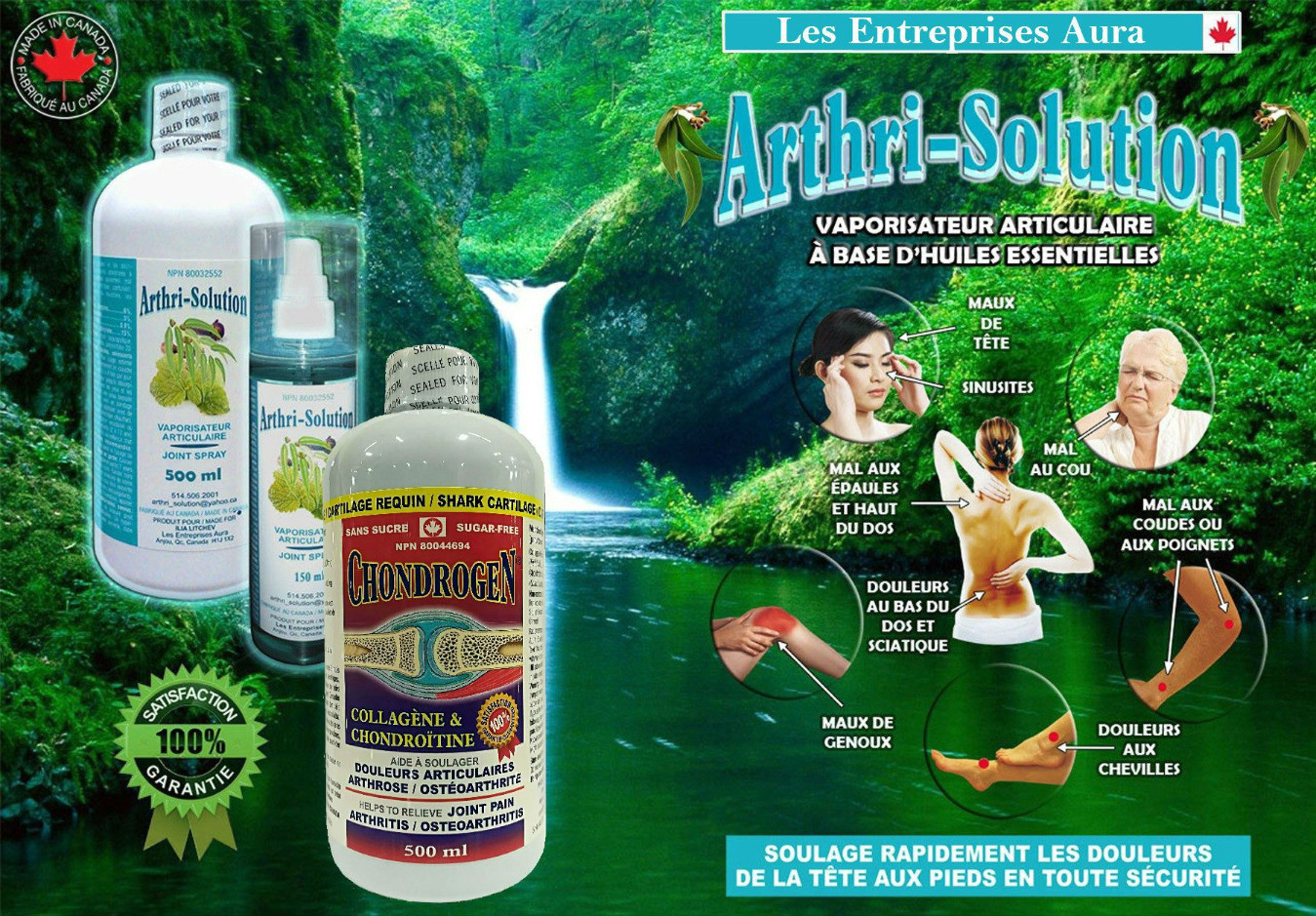 ARTHRI-SOLUTION® (4 bottles) Joint and muscles pain reliever spray. | eBay