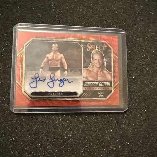 LEX LUGER 2023 Panini Select RINGSIDE ACTION WWE RED Wave Prizm HOF ...