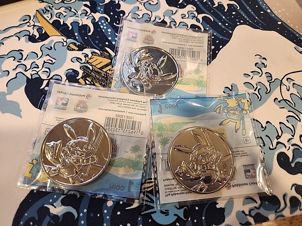 Pokemon LIMITED EDITION Worlds 2024 Honolulu Pikachu Diving Coin ...