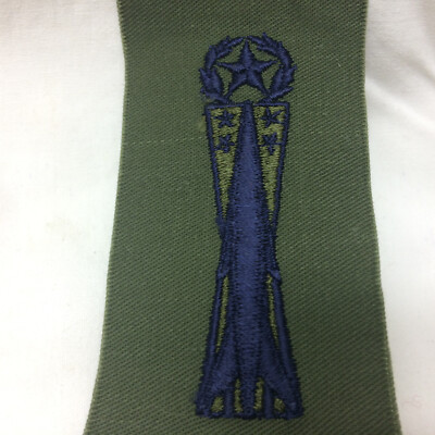 Vintage Military Patch Army Air Force Master Missileman Navy on Olive ...