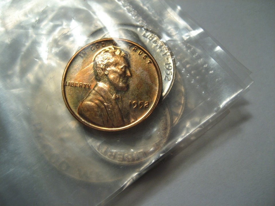 = 1952 US Proof Set with Original OGP Box, Nice RED Lincoln Cent FREE ...