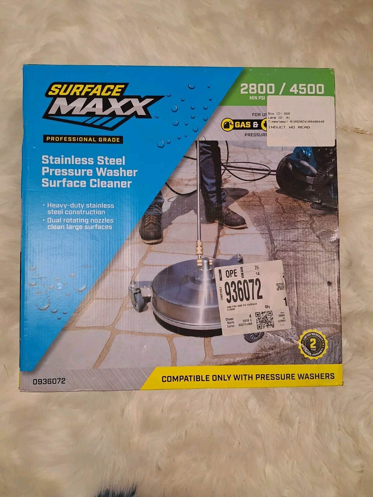 New-Surface Maxx 14.5" 4500 PSI Rotating Surface Cleaner for Gas ...