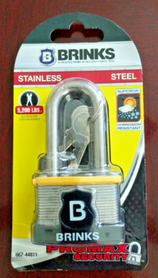 BRINKS STAINLESS STEEL #667-44811 PROMAX SECURITY LOCK | 1-3/4" | WITH ...