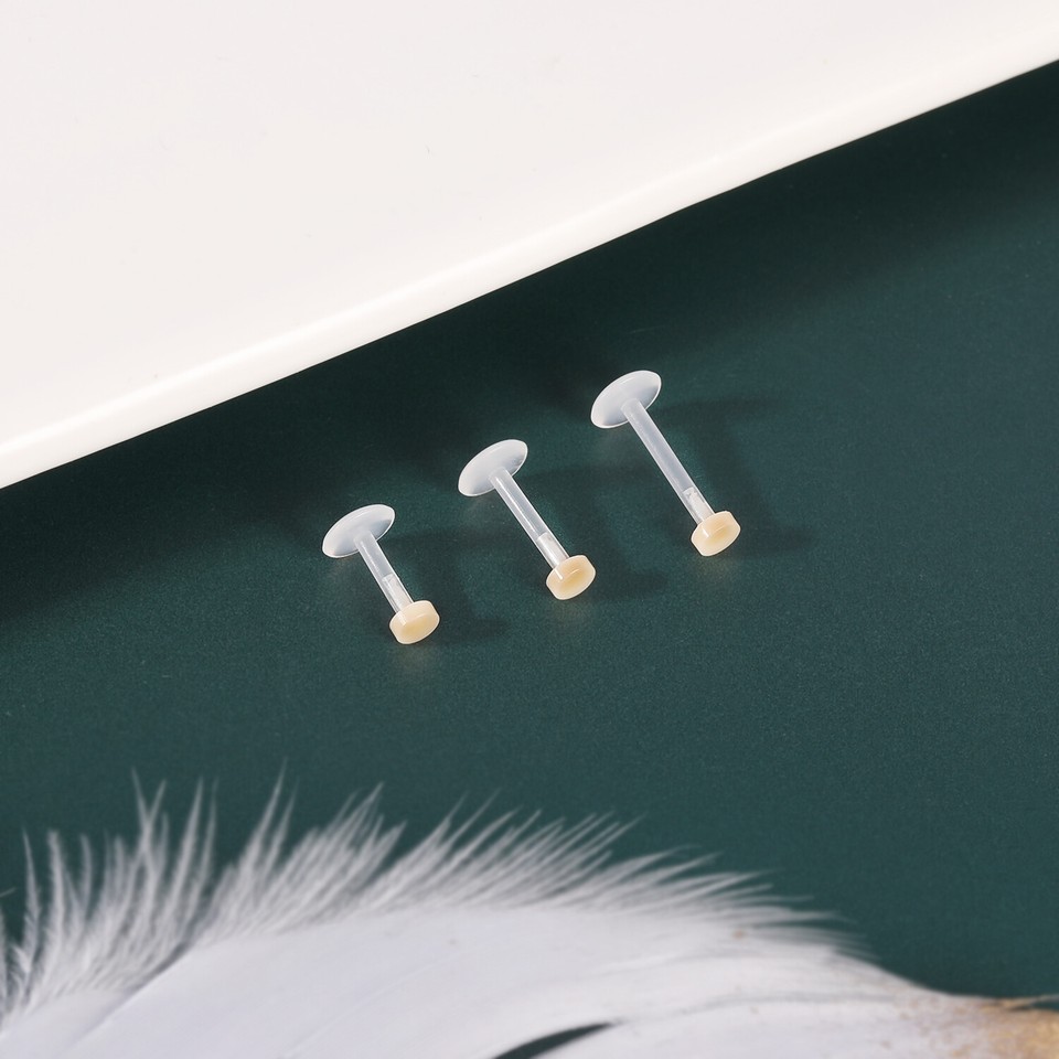 10 Pcs/Lot Acrylic Labret Lip Stud Flesh Round Ear Helix Monroe ...