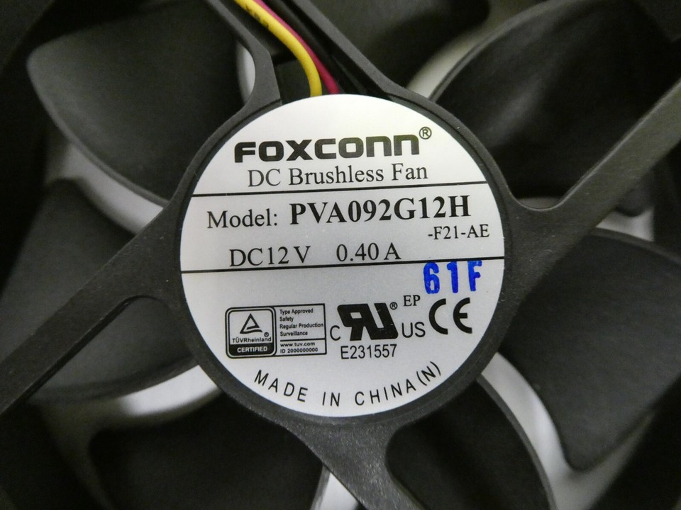 FOXCOnn PV902512LSPF 2B 9cm 9025 12V 0.16 3-wire silent cooling fan | eBay