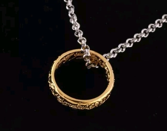 The One Ring Necklace - Lord of the Rings Inspired Pendant UK Seller ...