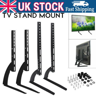 Universal Top TV Table Stand Leg Mount LCD Flat Screen 14-65" Bracket ...