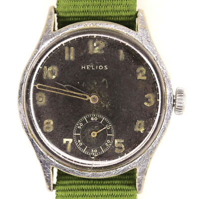 Vintage Helios DH WW2 Watch Military German Army AS 1130 | eBay