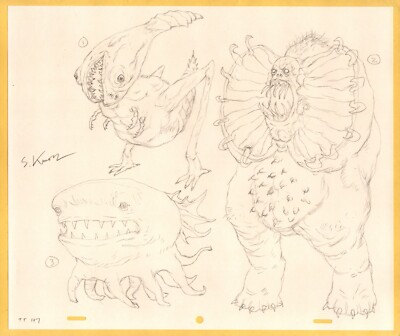 Tigtone Original Animation Art by Songgu Kwon: Monster Concepts 1-3 | eBay