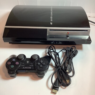 Ps3 PlayStation 3 Fat 80GB CechK01 Power Cord HDMI & 1 Controller ...