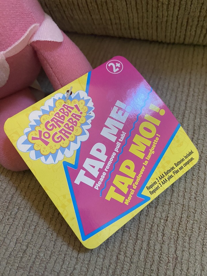 Yo Gabba Gabba Silly Heads Foofa Pink Plush Spin Master Rare NWT NEW ...