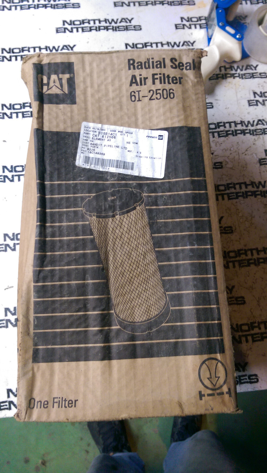 CATERPILLAR 6I2506 - Air filter cross reference