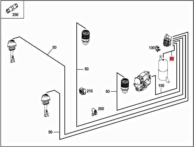 Genuine MERCEDES BBDC X222 V251 A205 A217 C205 Line 2203271045 | eBay