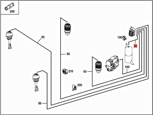 Genuine MERCEDES BBDC X222 V251 A205 A217 C205 Line 2203271045 | eBay