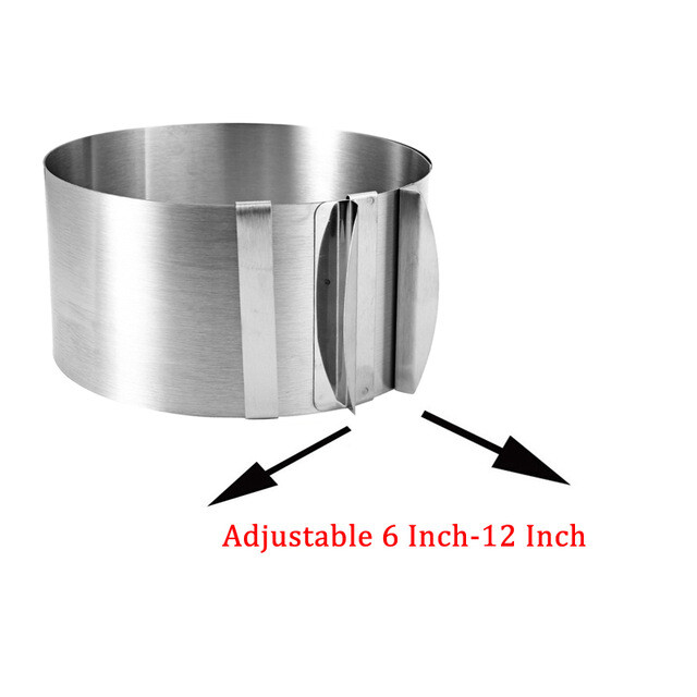 Adjustable Round Mousse Mould Cake Stainless Steel Ring Pastry Mold ...