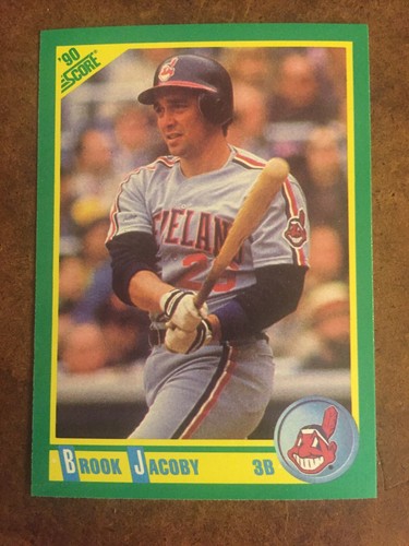Brook Jacoby 56 Score 1990 MLB Baseball Trading Card | eBay