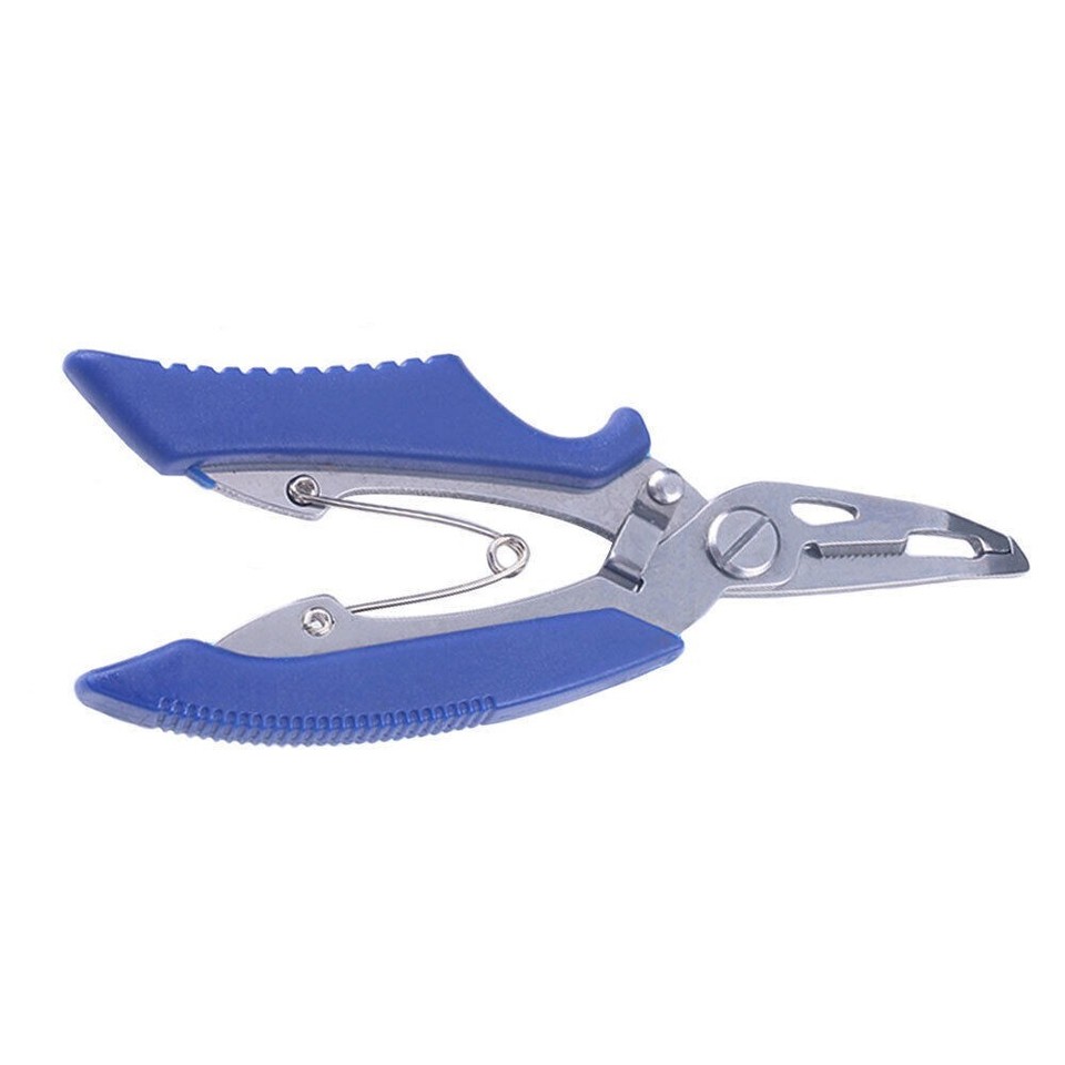 Stainless Steel Fishing Pliers Scissors Line Cutter Split Ring Hook ...