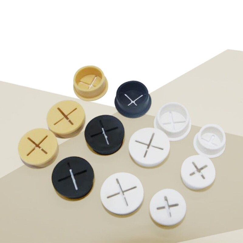 10 Pieces Silicone Cable Cord Grommets for Table TV Console Office PC ...