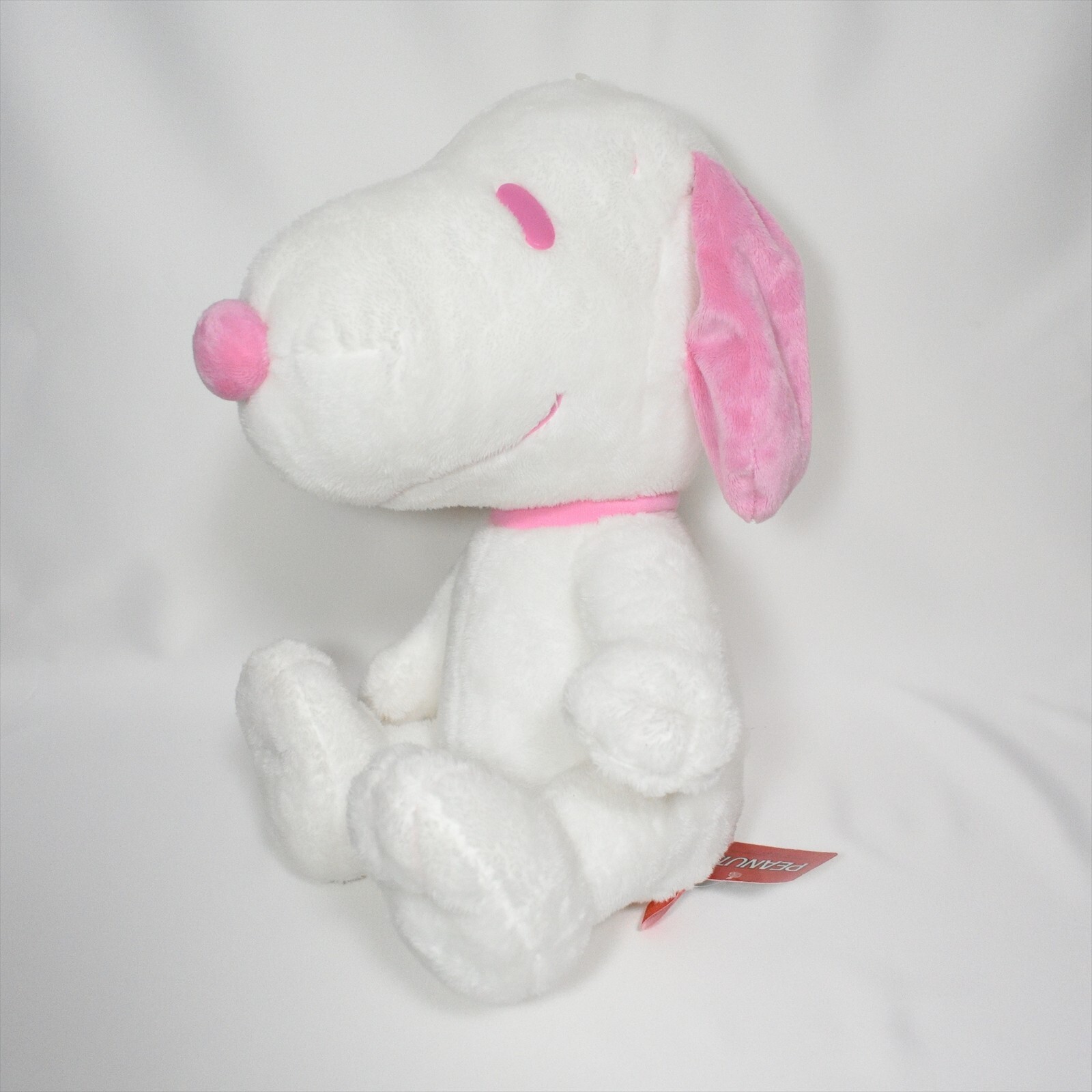 Snoopy Peanuts Plush Jumbo Fluffy pink 13in" 2015 SEGA WT Toy Doll 023 ...