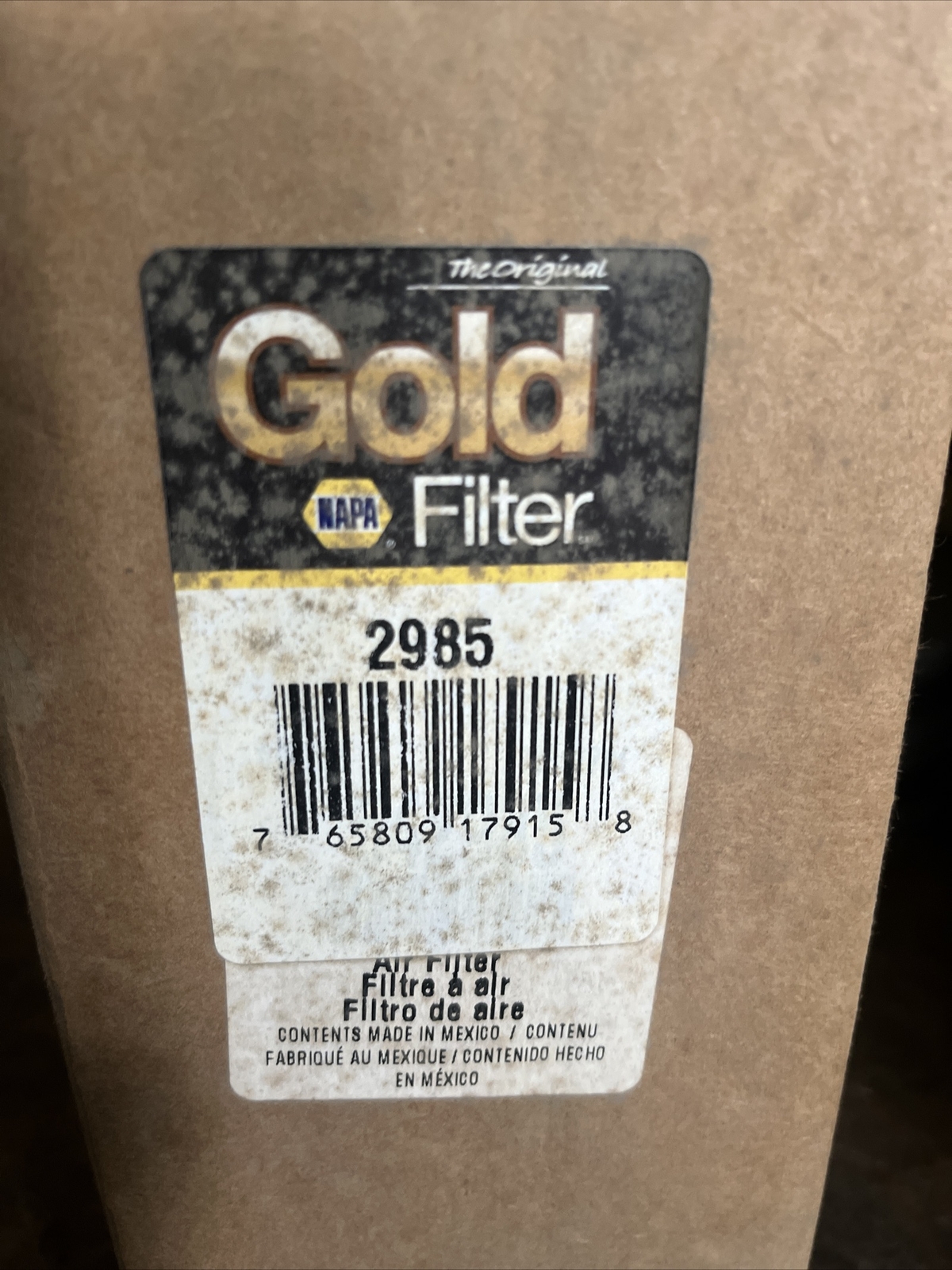 NAPA 2985 - Air filter cross reference