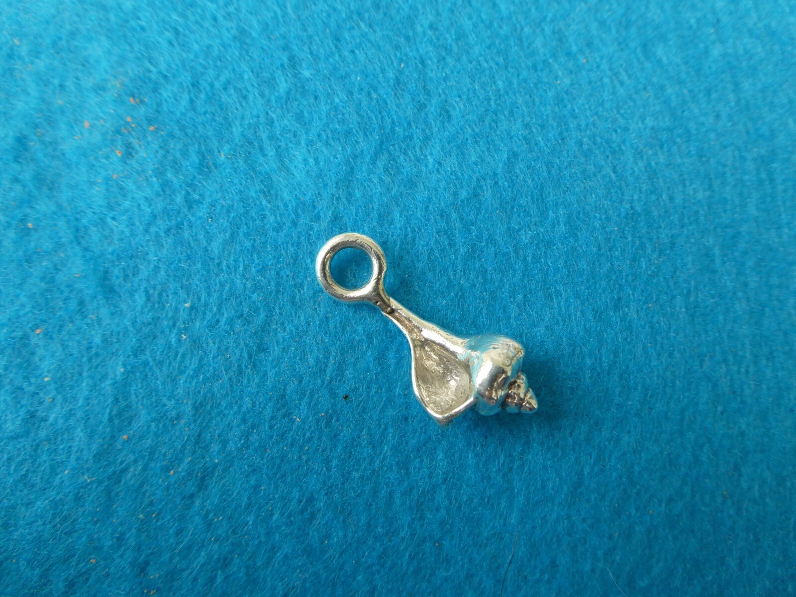 vintage Sterling Silver WHELK SHELL key fob pendant | eBay